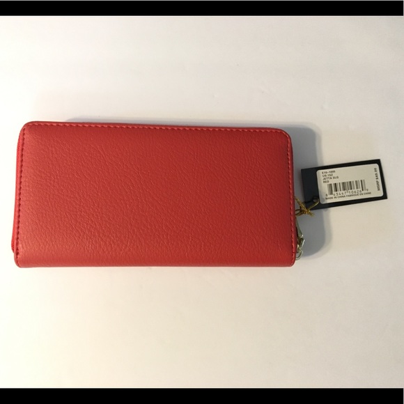 bebe | Other | Bebe Jetta Red Ziparound Clutch Wallet | Poshmark